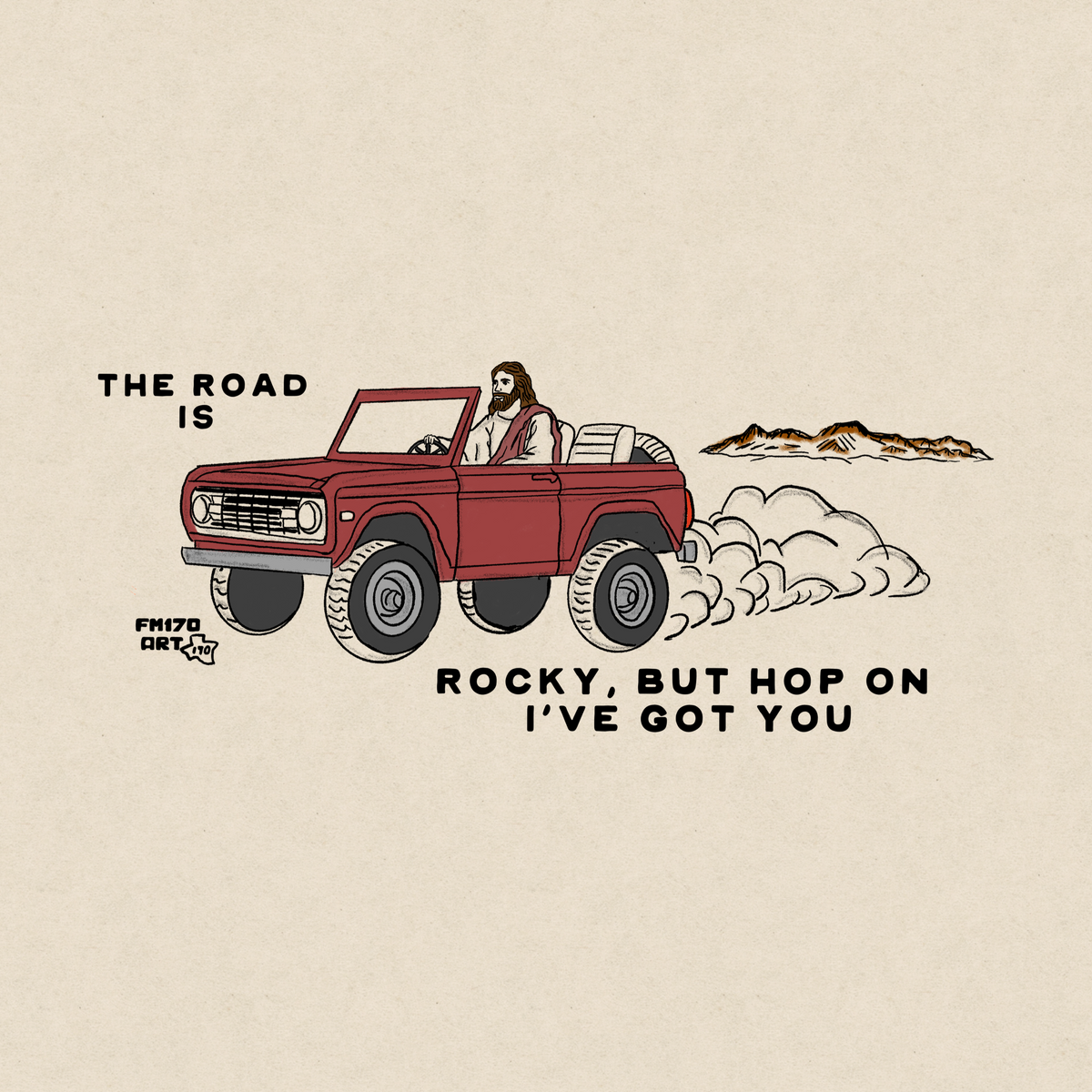 Jesus on the Road Print – FM170 Art