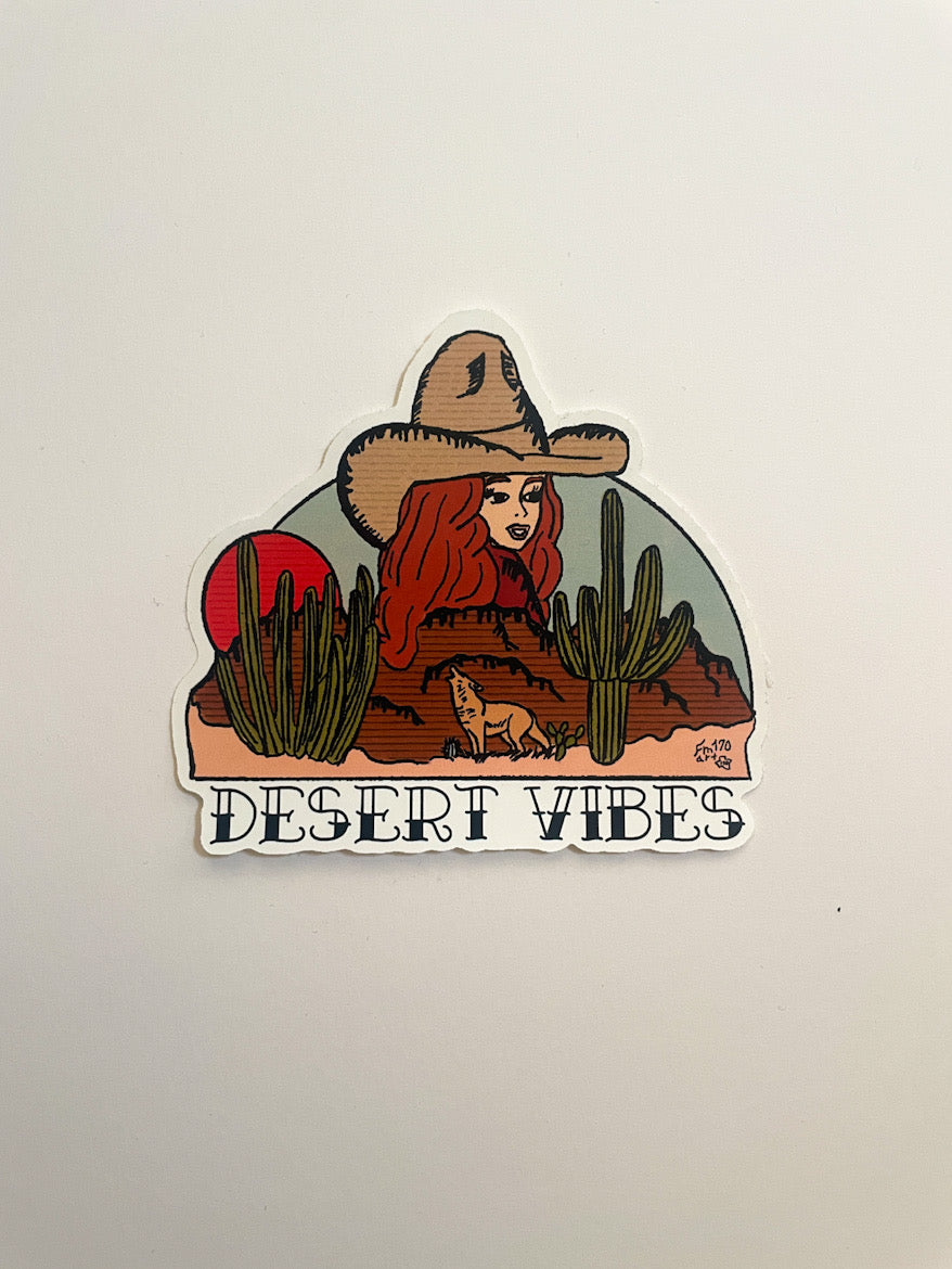Desert Vibes Sticker – FM170 Art